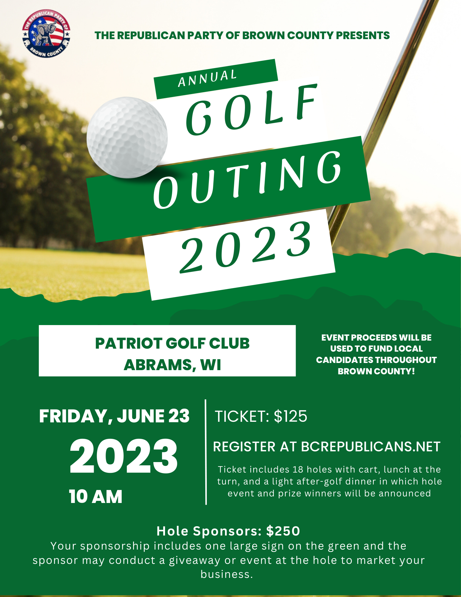 FRIDAY, JUNE 23rd: Republican Party of Brown County Golf Outing - The ...