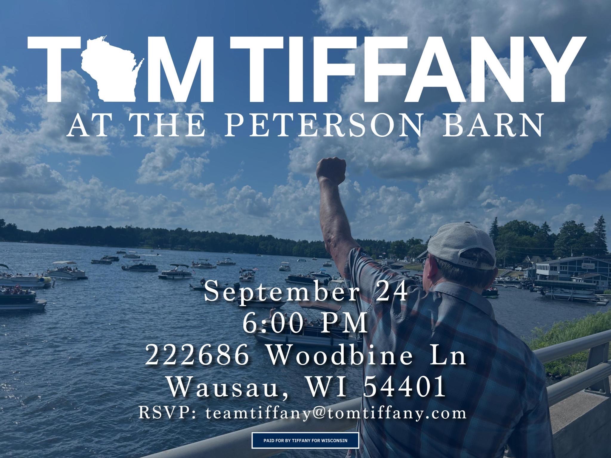 WEDNESDAY, SEPTEMBER 24th: Join Regular Joe and Congressman Tom Tiffany ...